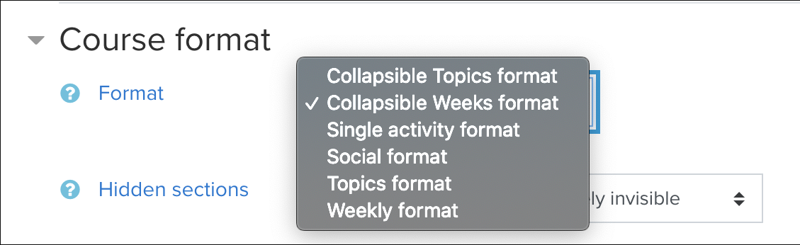 How to Enable Collapsible Weeks/Topics Format